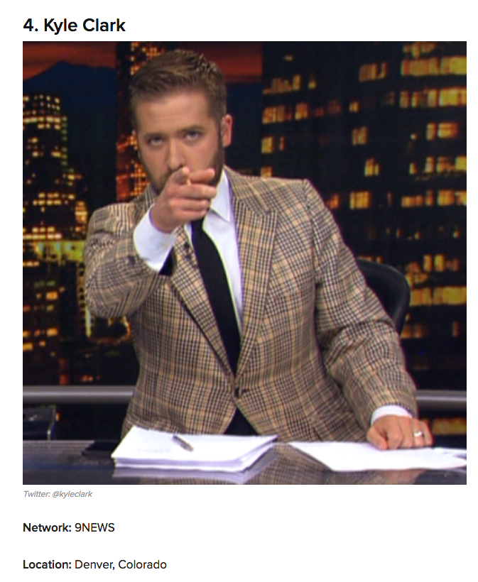 Report: Kyle Clark is not the hottest newsperson - Denverite, the ...
