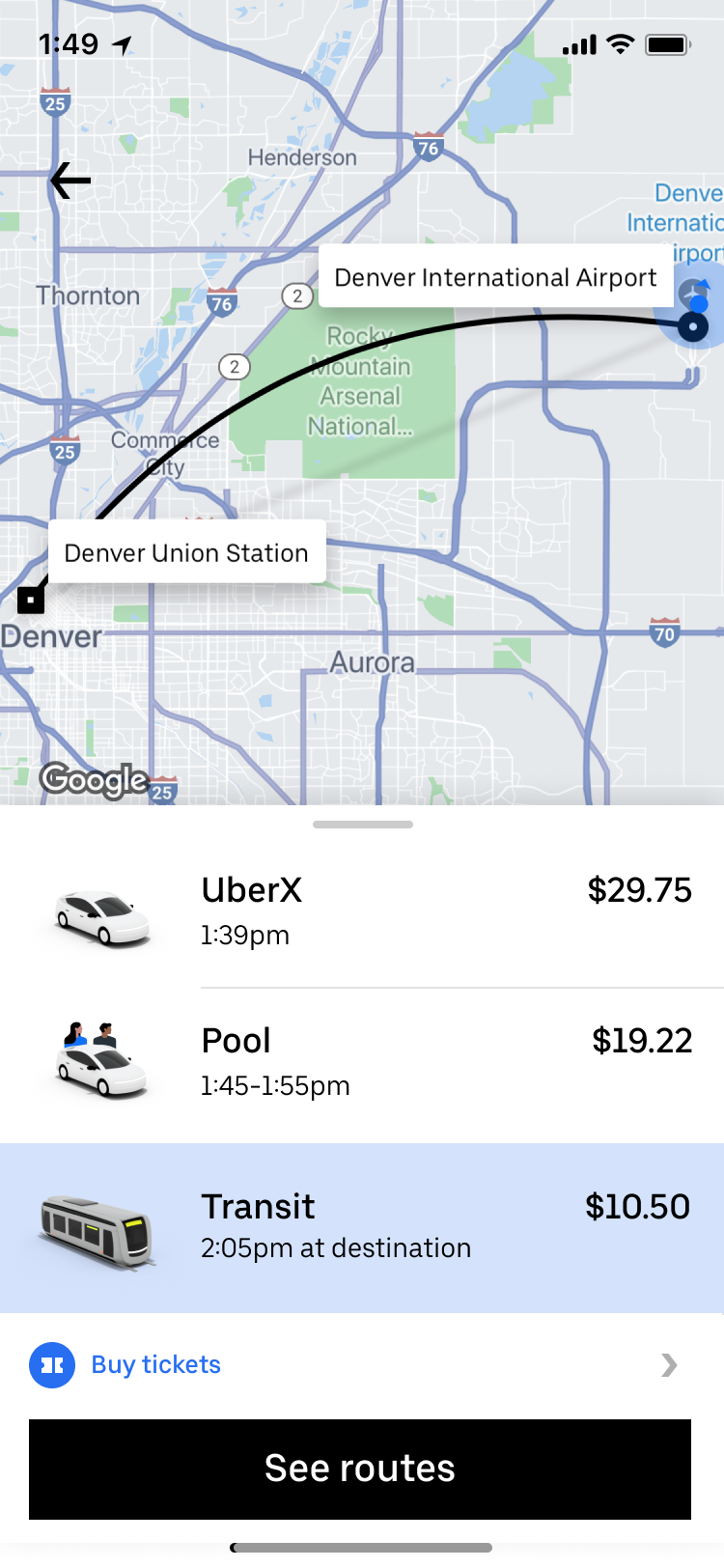 RTD has sold more than 1,200 tickets through the Uber app since the ...