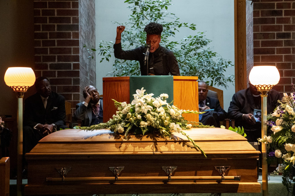 Scenes from the funeral of Lauren Watson, who headed Denver's Black ...