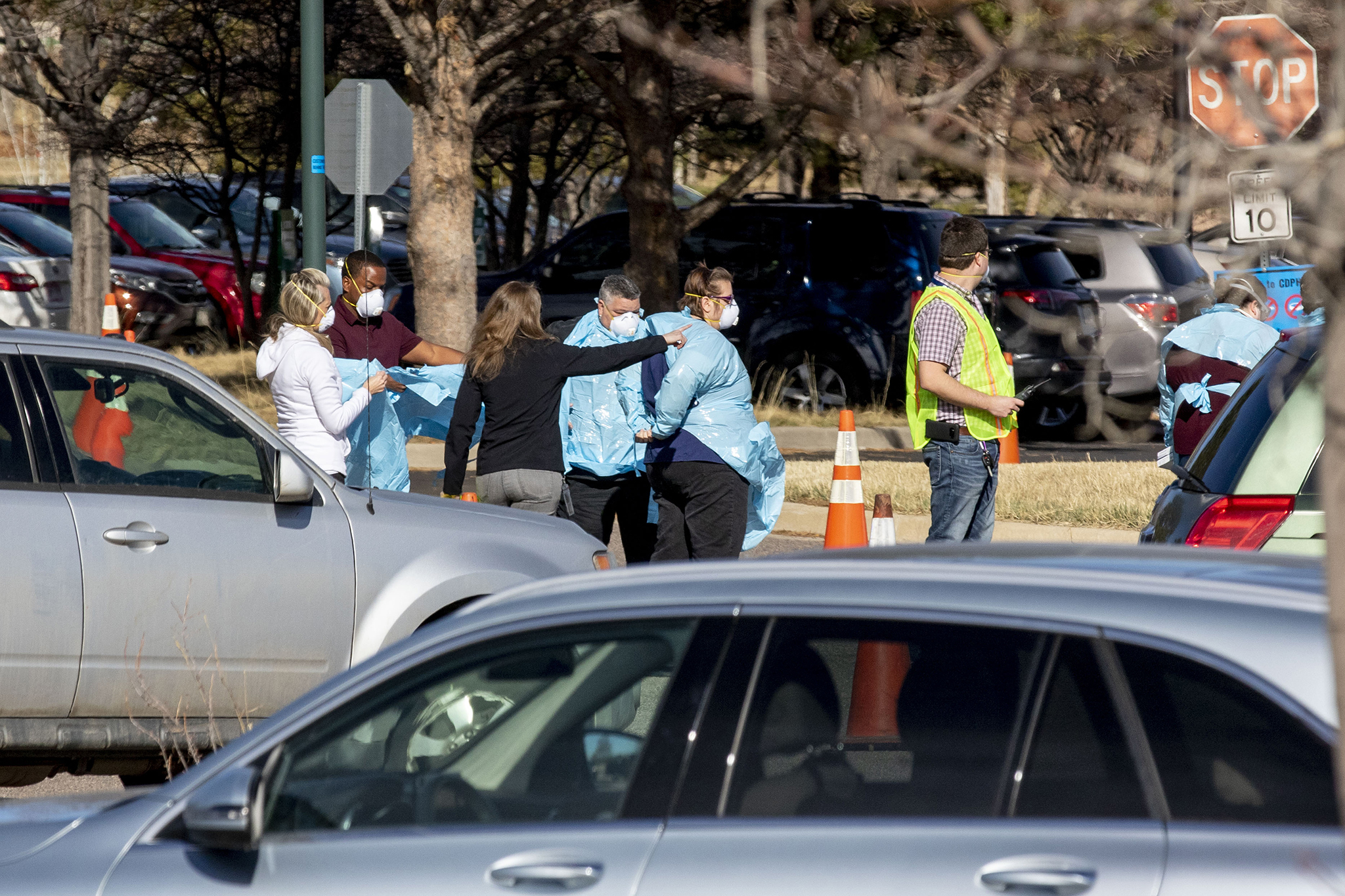 Denver's drive-up coronavirus testing lab has moved to the coliseum and ...