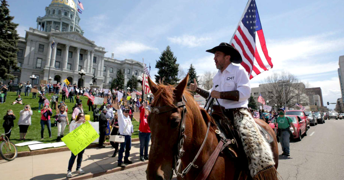 'Operation Gridlock' protest against Colorado stay-home order brings ...