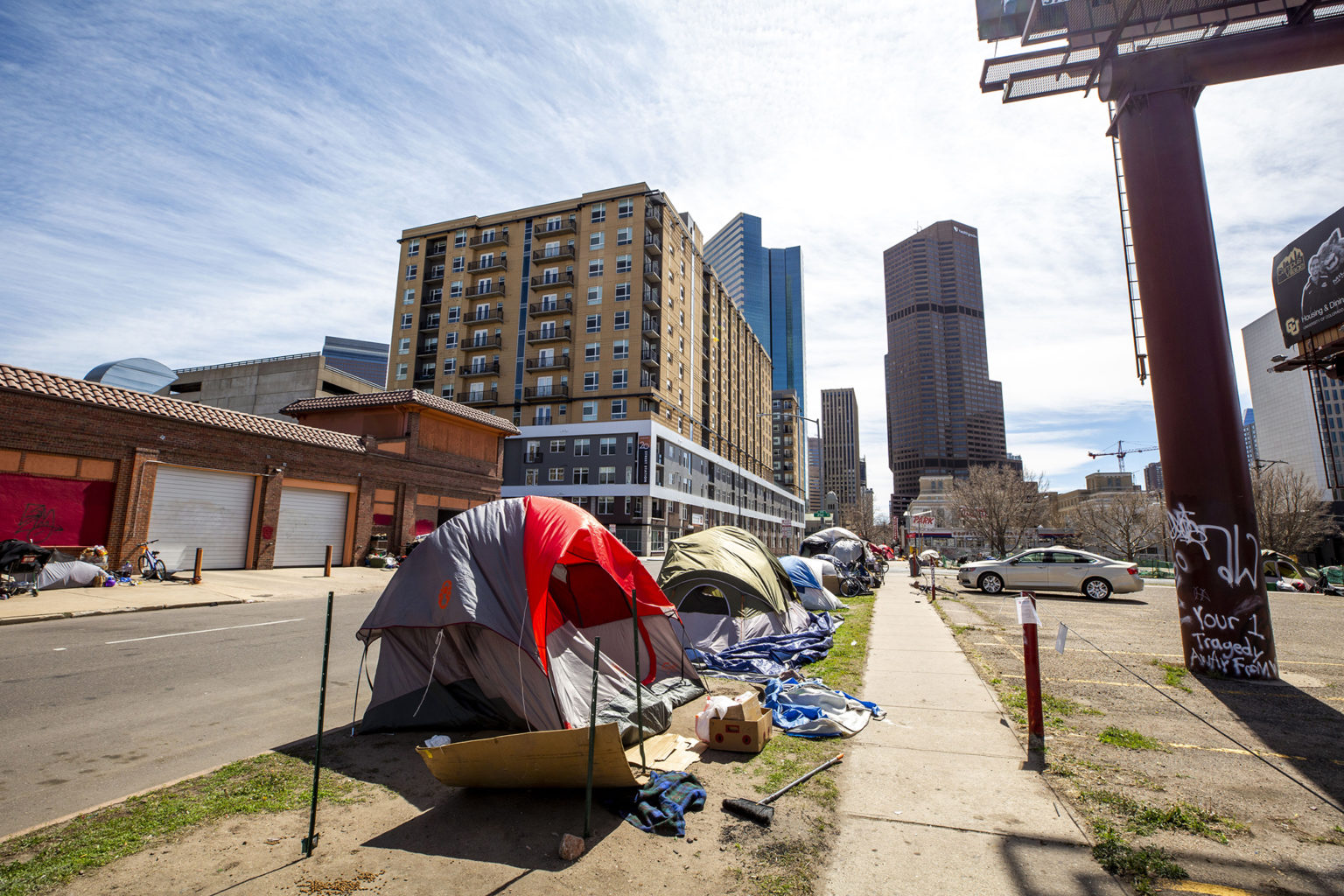 Residents of downtown Denver homeless encampment brace for a sweep ...