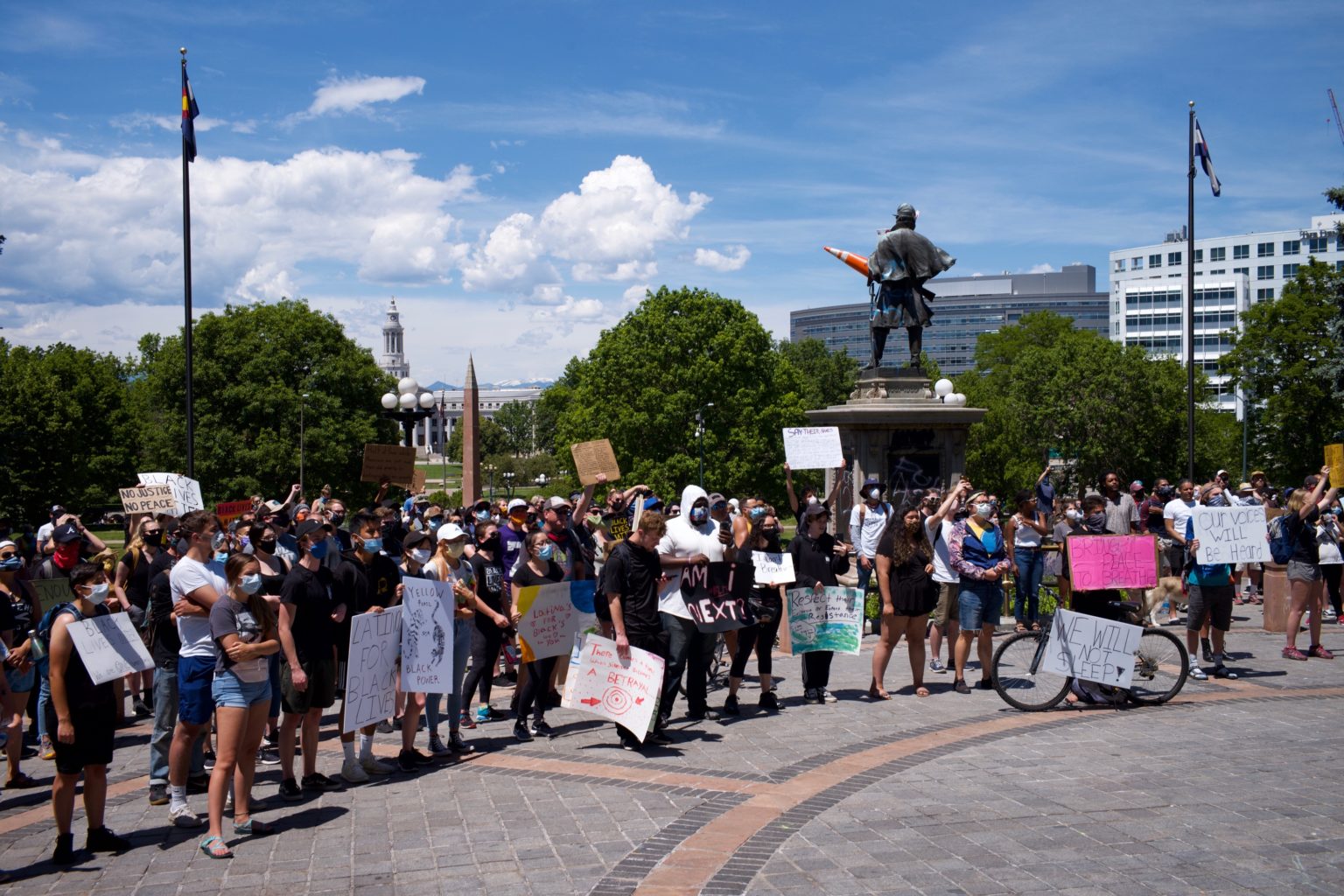 Sunday Denver protest marches through downtown for hours: 'We shouldn't ...
