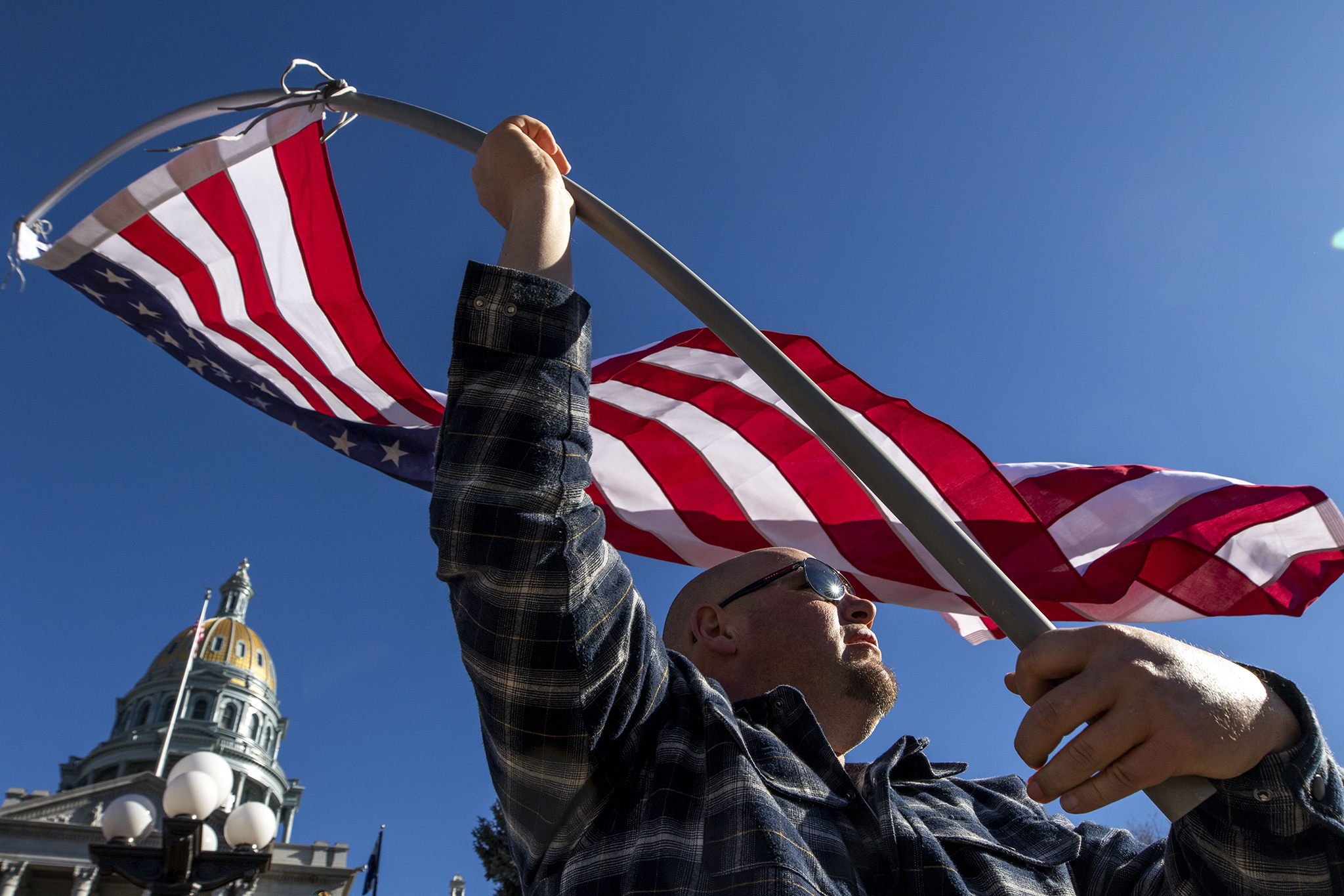 Hundreds gather for pro-Trump rally outside state Capitol - Denverite ...