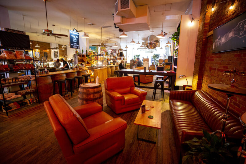 The old Market at Larimer Square in Denver is now a "records café ...