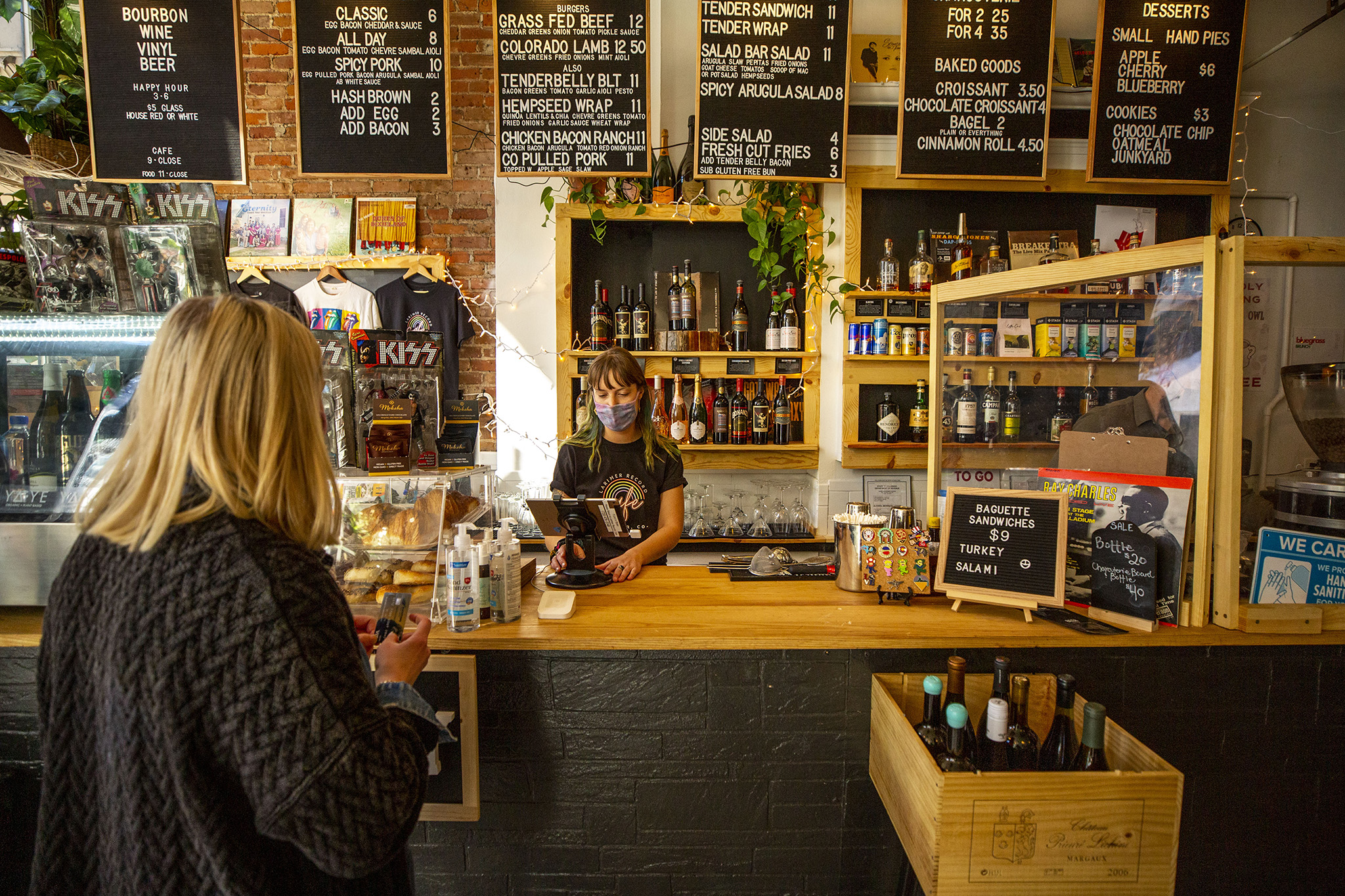 The old Market at Larimer Square in Denver is now a "records café ...