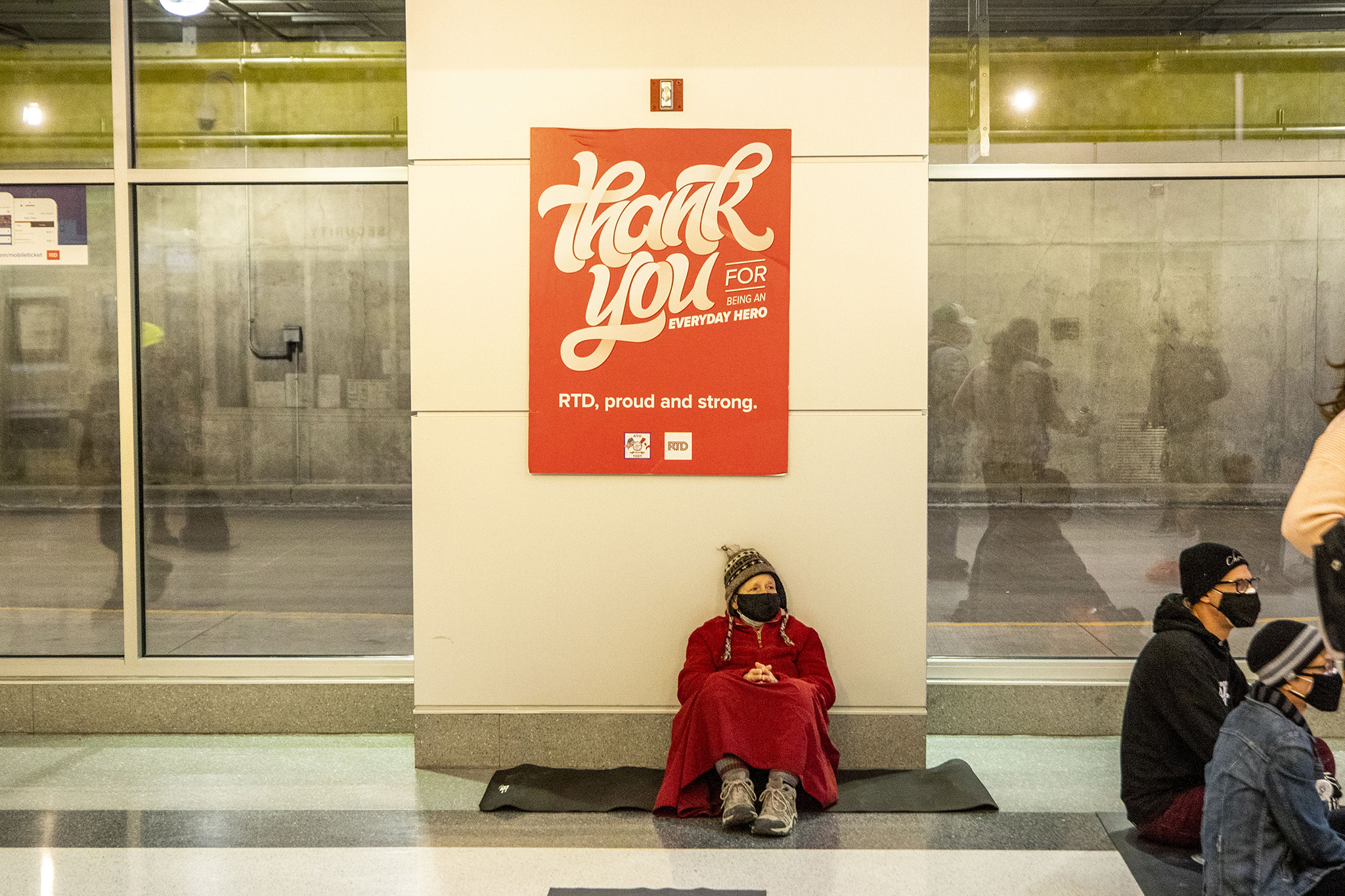 After RTD banned sitting, lying, and eating at Union Station, activists ...