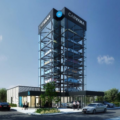Tall, glass parking garage marketed as car 'vending machine' approved ...