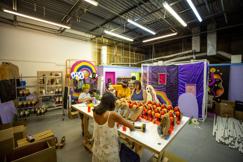 Rainbow Dome, an immersive art and roller skating experience in Denver ...