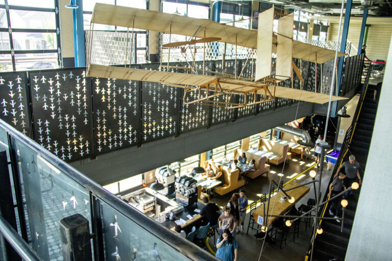 The old airport tower in Central Park is now home to a brewery ...