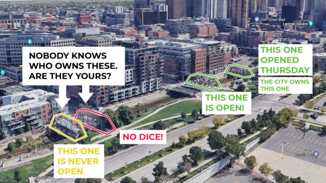 Whoops, Denver pedestrian bridge closed because no one knows who owns ...