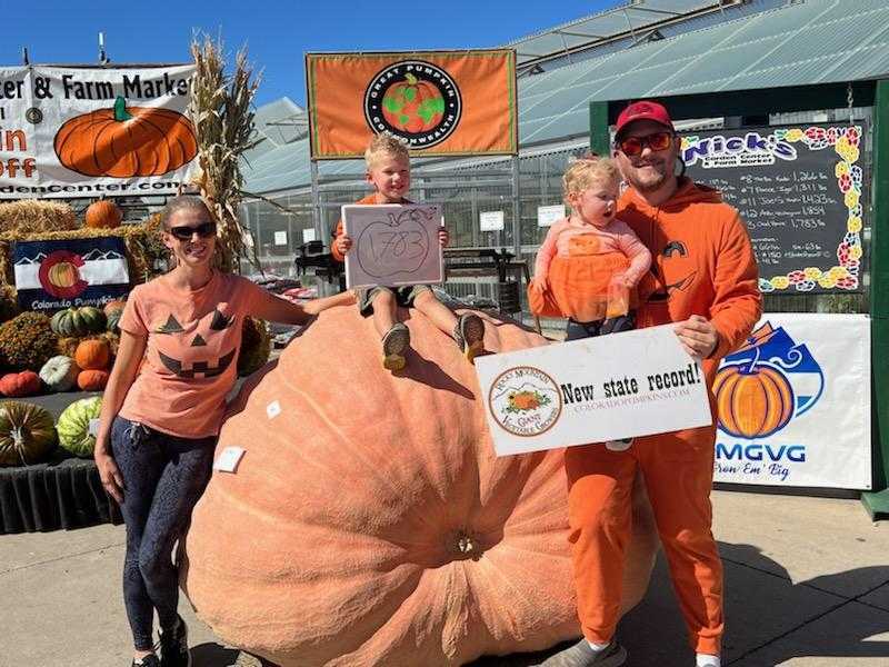 The two largest pumpkins ever weighed in Colorado will be on display ...