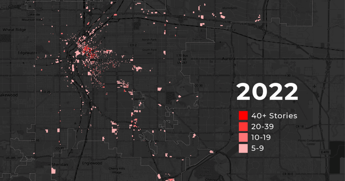 We mapped where Denver has gotten taller, and denser, during the last ...