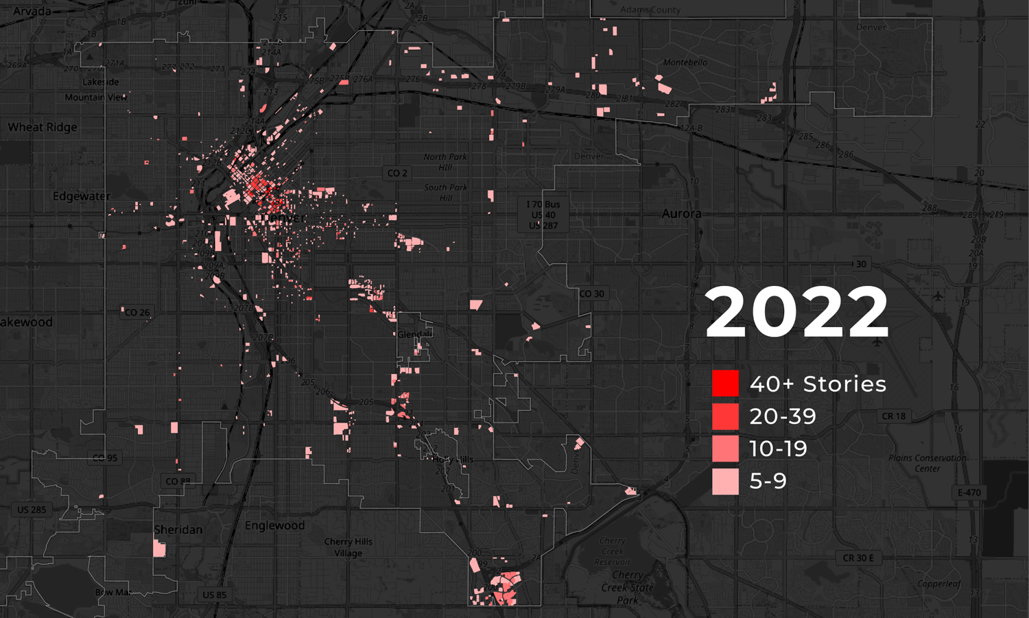 We mapped where Denver has gotten taller, and denser, during the last ...