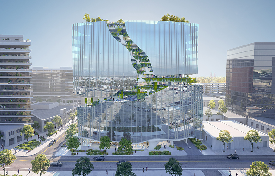 This planned 16-story RiNo building will have a tree-filled canyon ...