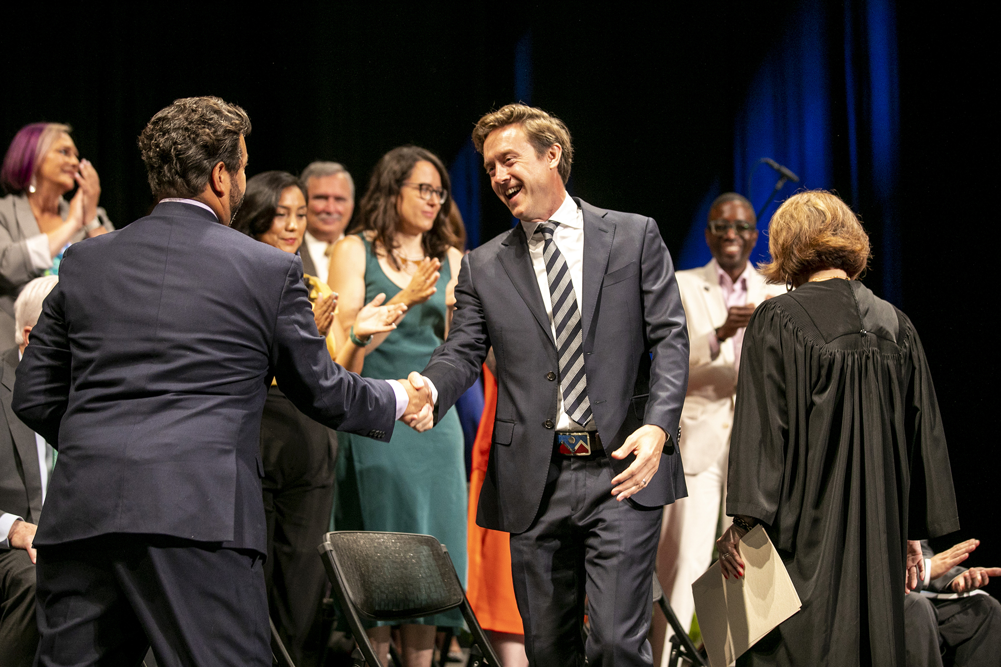 "Let's get to work": Mike Johnston, Denver's first new mayor in 12 ...