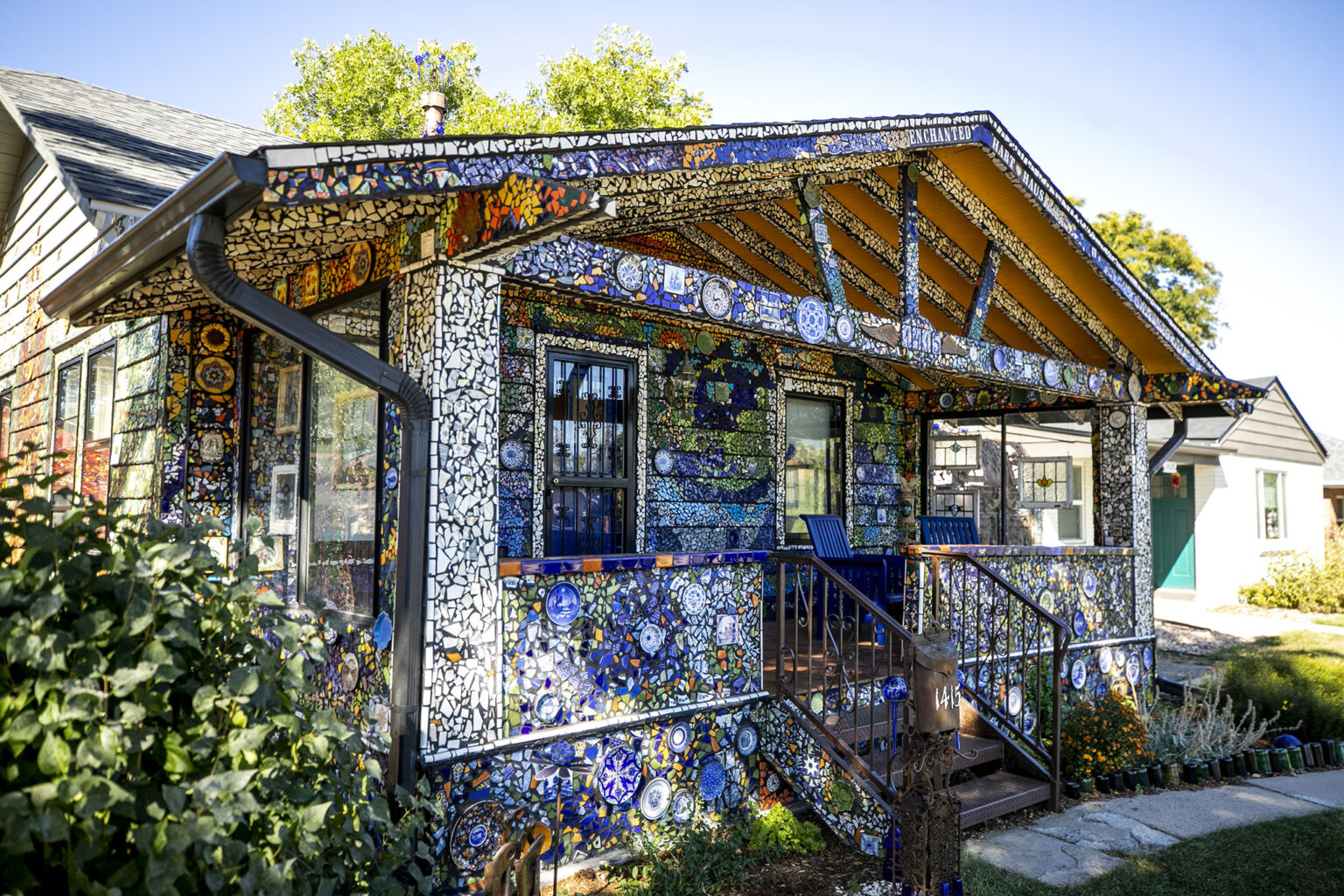 This East Colfax home was turned into mosaic art because, its owner ...
