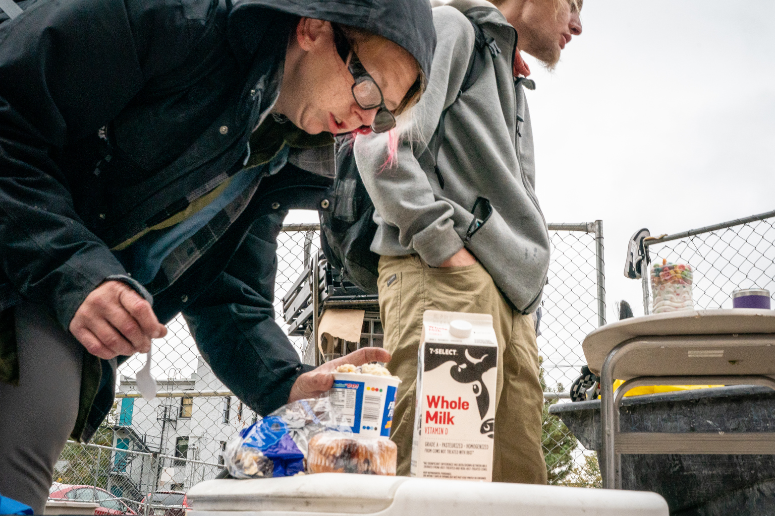 These people were swept almost every morning this week by city workers ...