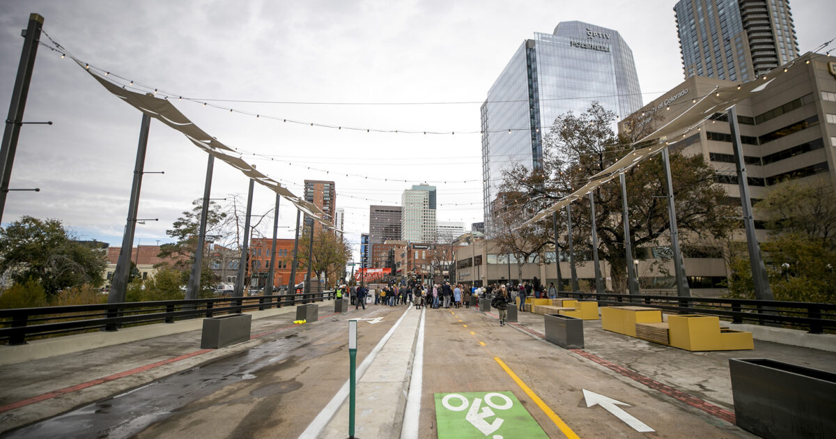The Larimer Street bridge is back open, with a new focus on pedestrians ...