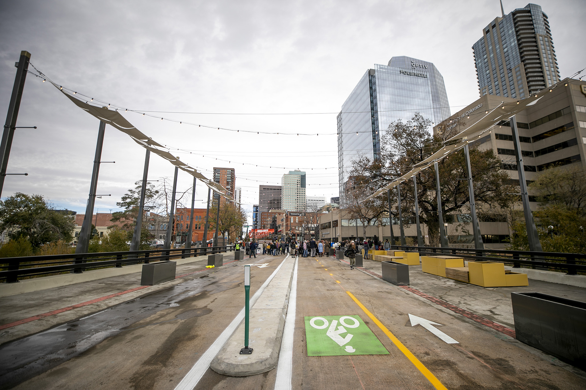 The Larimer Street bridge is back open, with a new focus on pedestrians ...