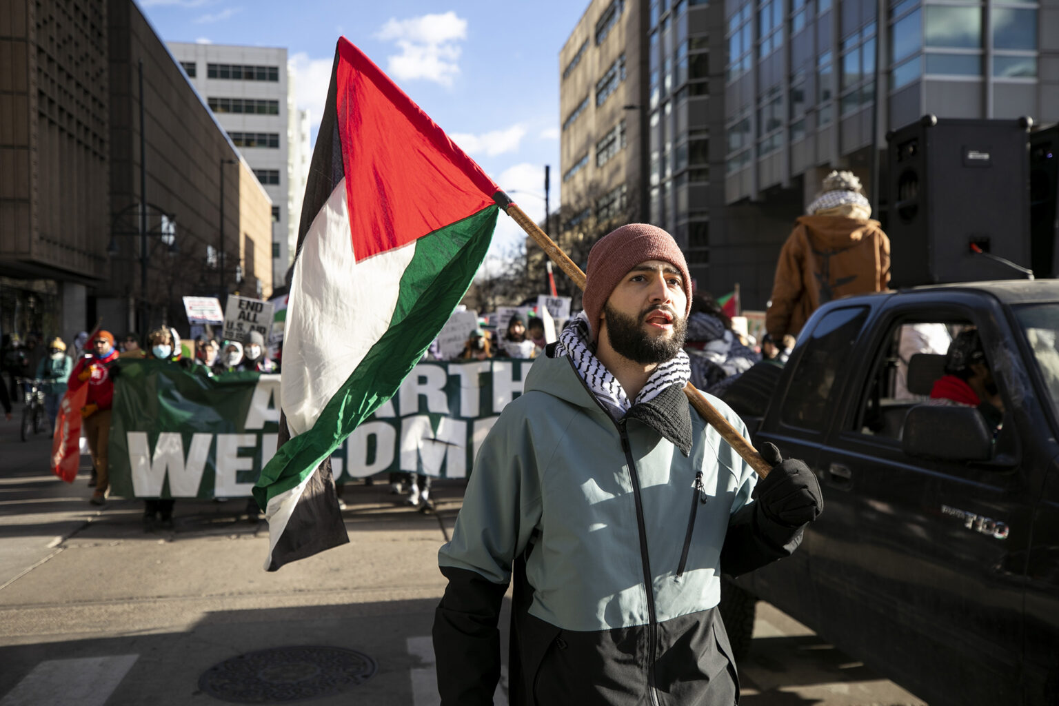 Four days of a conference for Israel, four days of protests for ...