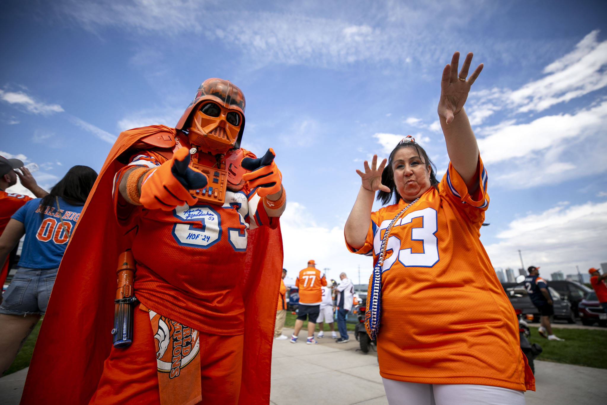 Orange Vader wants to conquer the Broncos super-fandom