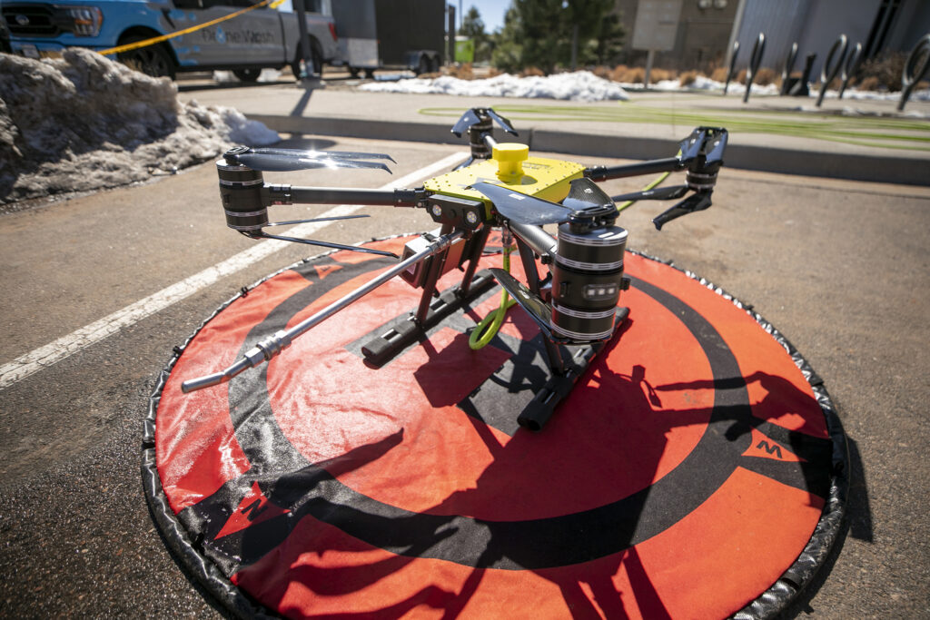 Denver's skyline will light up with 40 days of free holiday drone shows