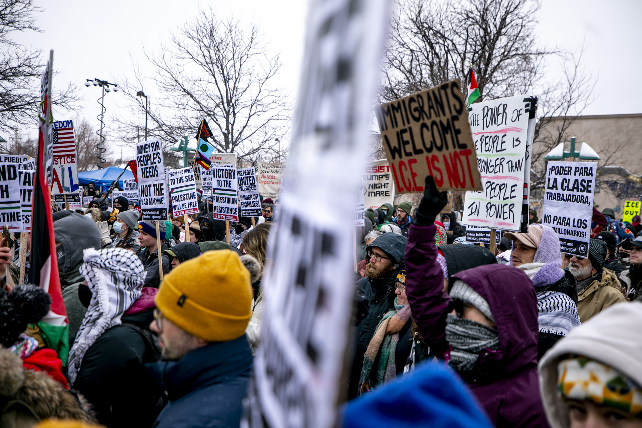 What we heard at Denver's largest protest of the new Trump era