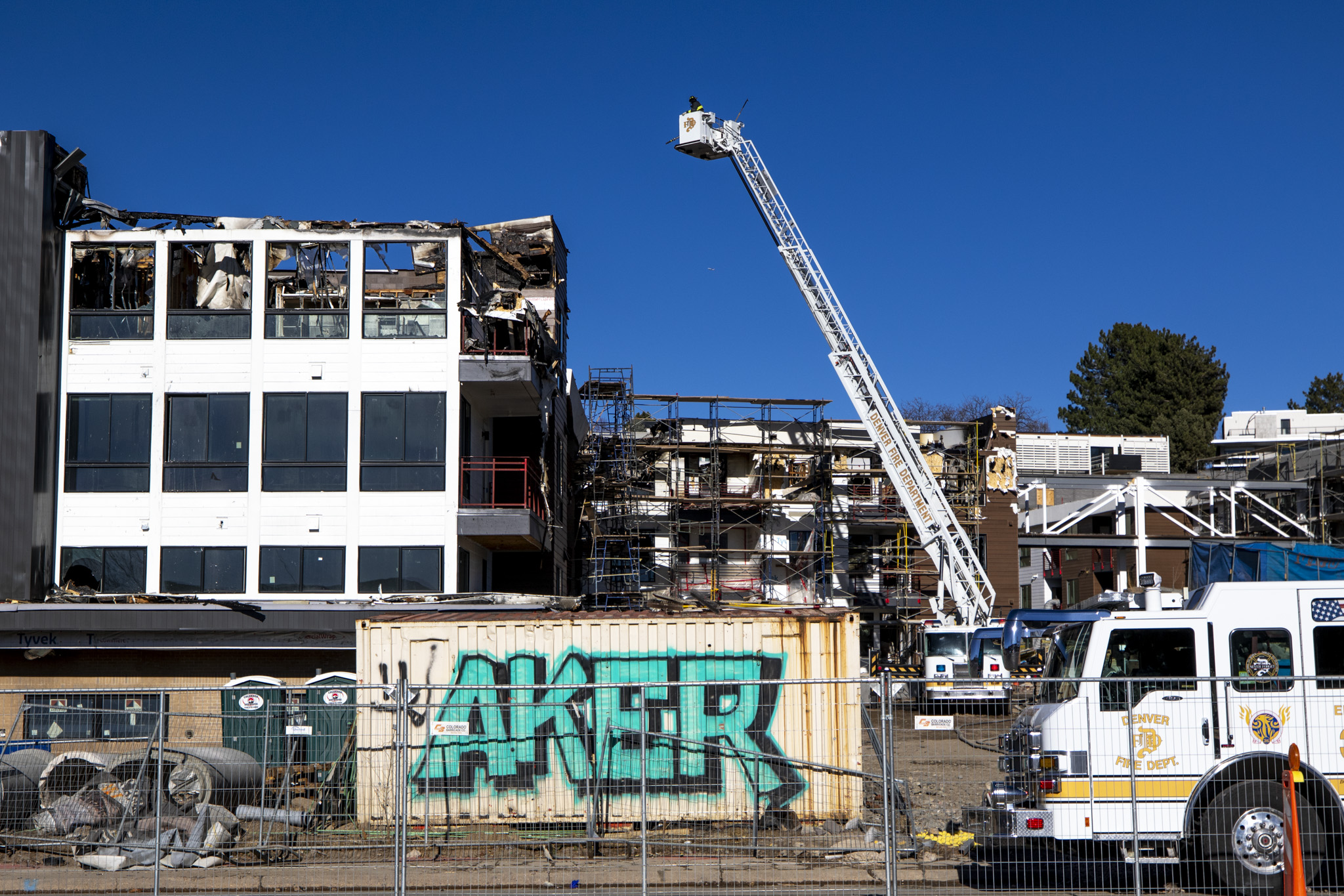 Aurora man arrested in connection with huge, five-alarm fire on Leetsdale